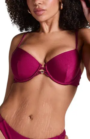 Hunkemoller Padded Underwire Bikini Top - Beaujolais