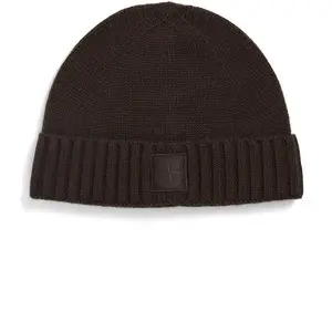 Stone Island Ghost Cuffed Cashmere Beanie - V0070 Dark Brown