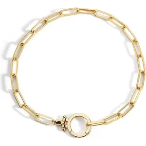 MINT & LILY Paperclip Chain Bracelet - 18k Gold Plated