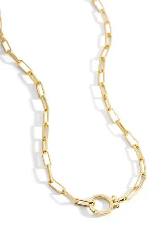 MINT & LILY Paperclip Chain Necklace - 18k Gold Plated