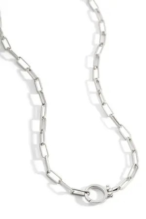 MINT & LILY Paperclip Chain Necklace - Silver