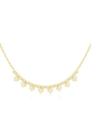 Ef Collection Kate Diamond Frontal Chain Necklace