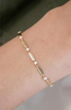 Ef Collection Zoe Diamond Eternity Bracelet