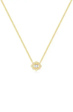 Ef Collection Daphne Diamond Pendant Necklace - Gold