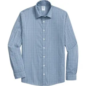 Brooks Brothers Performance Button-up Shirt - Hydrangea Navy Check
