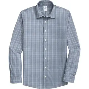 Brooks Brothers Performance Button-up Shirt - Navyglen