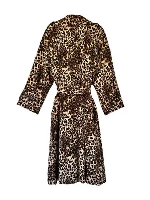 Baacal Aria Double-breasted Trench - Leopard
