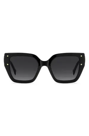 Carolina Herrera 53mm Square Sunglasses - Black/dark Grey