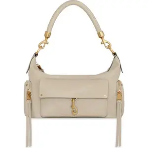 Rebecca Minkoff Mab Leather Shoulder Bag - Stone