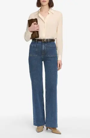 FRAME The Refined Straight Leg Jeans - Saturn