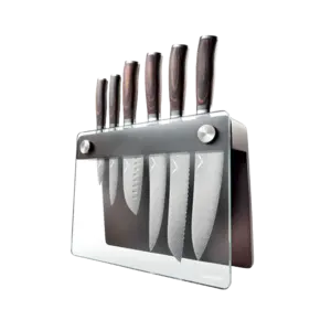 CUISINE::PRO® Le Connoisseur™ Epicure 7-piece Knife Block - Silver
