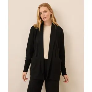 Women's Black Wrap Cardigans