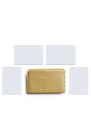 Bellroy Leather Rfid Card Case - Mustard