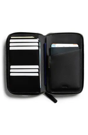 Bellroy Leather Rfid Travel Folio - Black