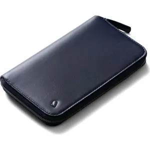 Bellroy Leather Rfid Travel Folio - Navy