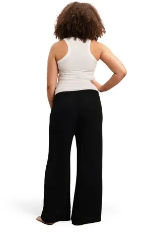 NOM MATERNITY Easy Wrap Maternity Wide-leg Pants