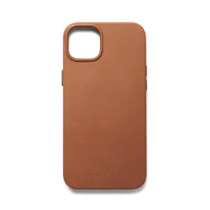 MUJJO Full Leather Case For Iphone 15 Plus And 14 Plus Light Tan