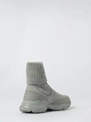 TOD'S Suede And Knit Ankle Boots