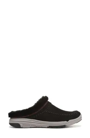 RYKA Arrow Faux Fur Trim Mule - Black