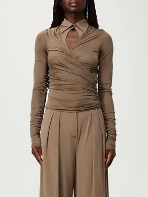 Max Mara Long Sleeve Draped Top - Hazel