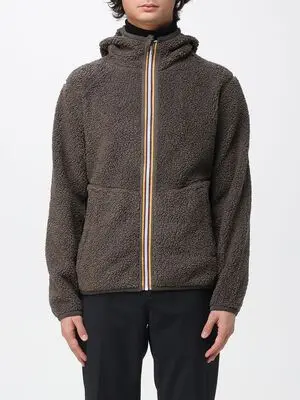 K-WAY Casual Zip-up Hooded Sweatshirt Crafted From Soft Sherpa Fleece