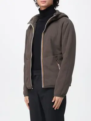 K-WAY Casual Zip-up Hooded Sweatshirt Crafted From Soft Sherpa Fleece