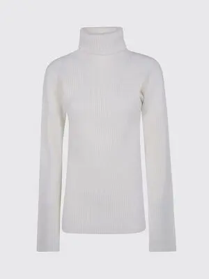 TOTEME Ribbed Turtleneck Sweater - Ecru