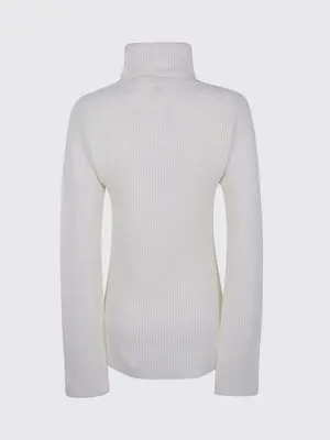 TOTEME Ribbed Turtleneck Sweater - Ecru