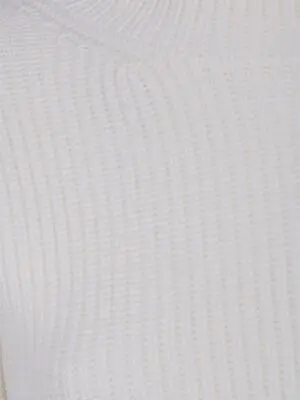 TOTEME Ribbed Turtleneck Sweater - Ecru