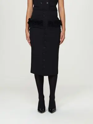 Alexander McQueen Button Detailed Skirt