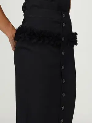 Alexander McQueen Button Detailed Skirt