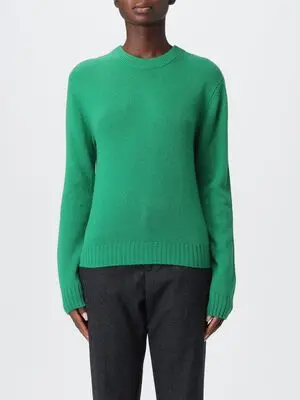 ALLUDE Crew Neck Pullover - Green
