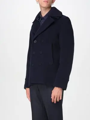 Paul & Shark Double-breasted Coat - Blue