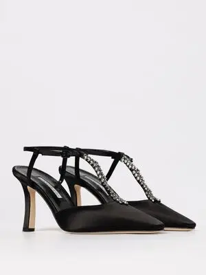 Manolo Blahnik Pointed Toe T-bar Pumps
