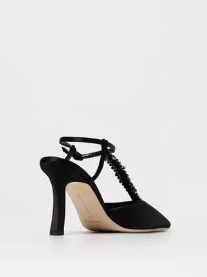 Manolo Blahnik Pointed Toe T-bar Pumps