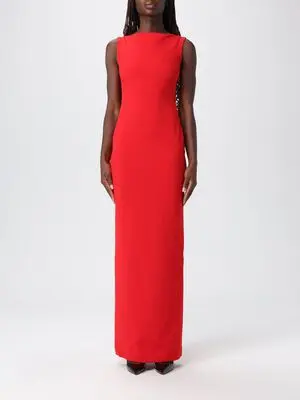 Red Sleeveless Evening Gown