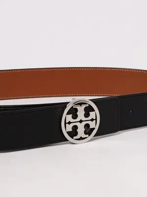Tory Burch Logo Belt - Silver