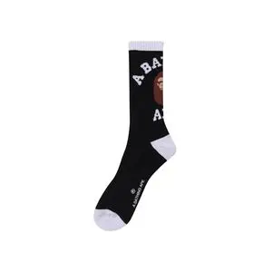 A BATHING APE College Socks - Black