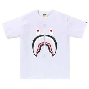A BATHING APE Shark Tee - White