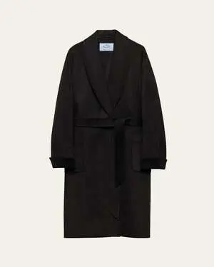 Prada Cashmere Long Wrap Coat