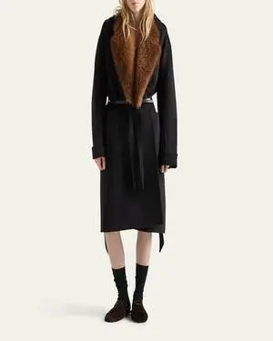 Prada Cashmere Long Wrap Coat