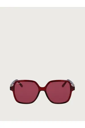 FERRAGAMO Navigator Sunglasses Burgundy
