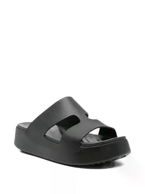 CROCS Platform Double-strap Slides