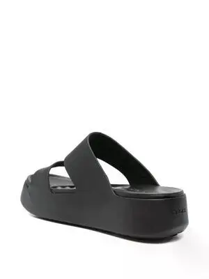 CROCS Platform Double-strap Slides