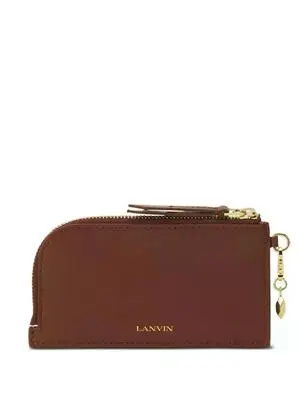 LANVIN Zip-around Leather Wallet - Brown