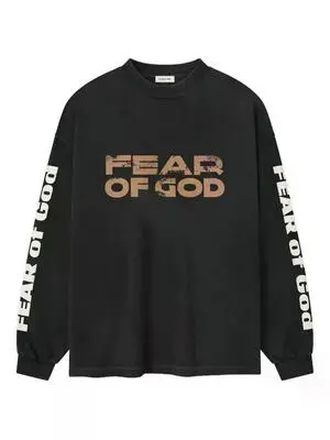 Fear Of God Long-sleeve Graphic Tee - Black