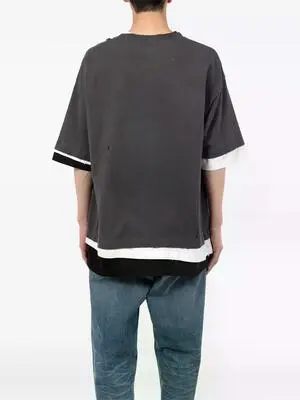 Mihara Yasuhiro Layered Pocket T-shirt - Grey