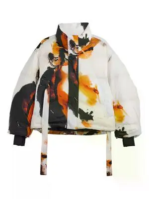 Y3 Printed Puffer Jacket - White