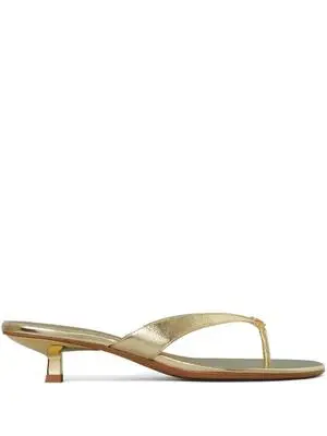 Tory Burch Gold Tone Sandals For Women