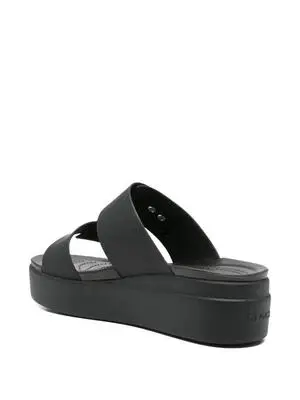 CROCS Brooklyn Platform Double-buckle Sandals